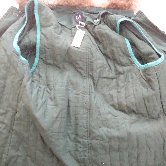 GAP | Jackets & Coats | Gap Jacket With Faux Fur Collar And Belt | Poshmark